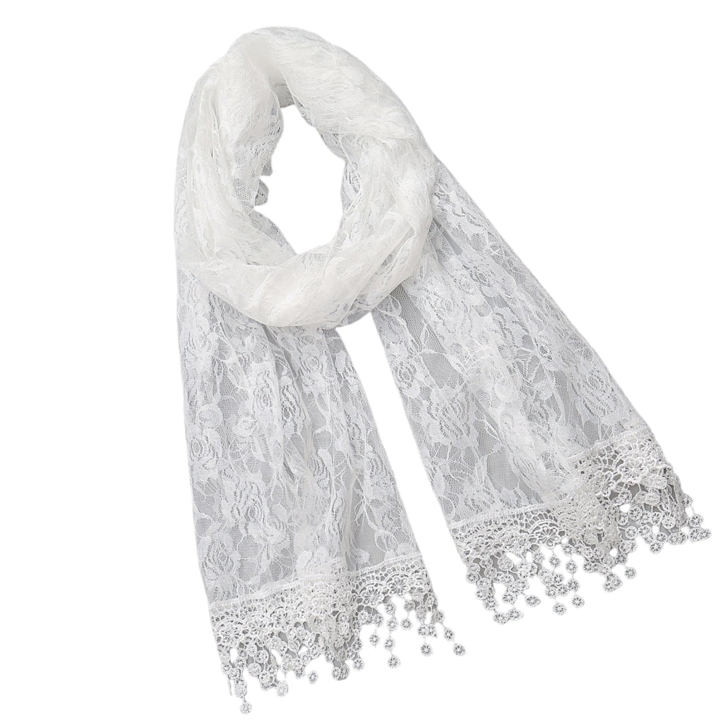 WINDLAND Elegant Lace Mantilla Veils Church Head Scarf Flower Lace Mesh ...