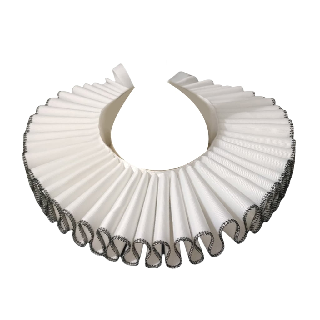 WINDLAND Elegant Victorian Style Ruffled False Collar Neck Ruff with ...