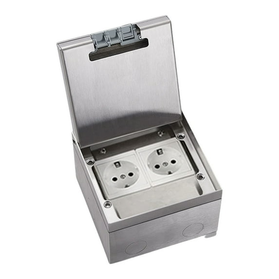 WINDLAND Embedded Flat Thin Floor Plug Socket Stainless Steels Marble ...