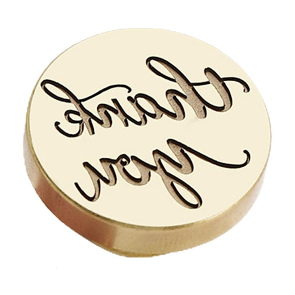WINDLAND Emboss Wax Seal Stamp Head Removable Sealing Brass Stamp Head ...