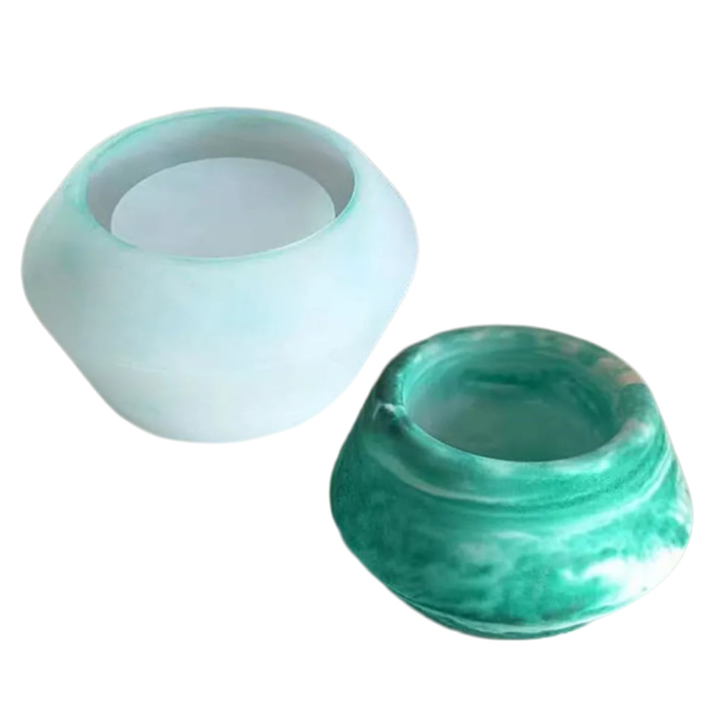 WINDLAND Epoxy Resin Tealight Mold Candle Base Gypsum Molds Candlestick ...