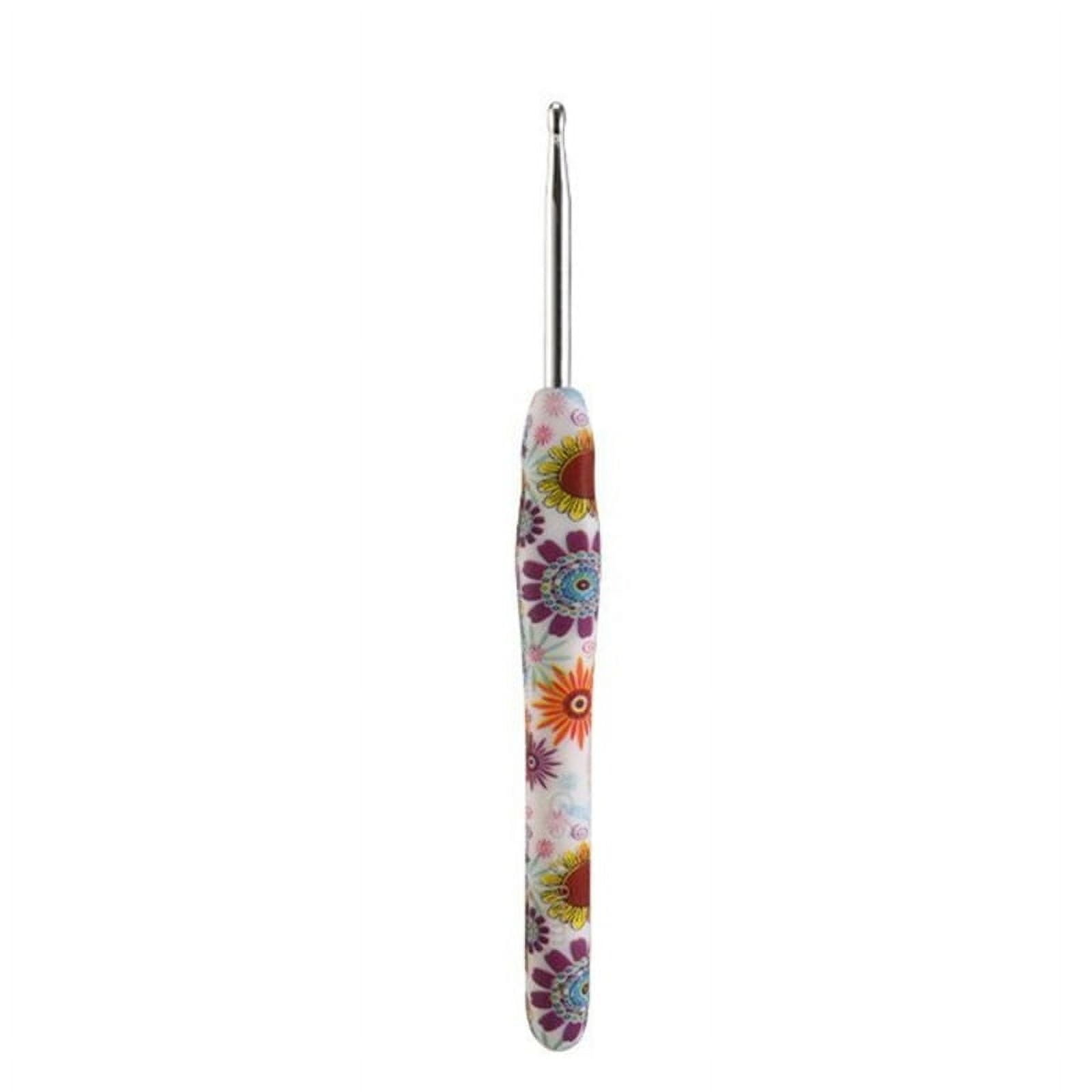 WINDLAND Ergonomic Crochet Hook with Soft Grip and Aluminum Head 2.25mm ...