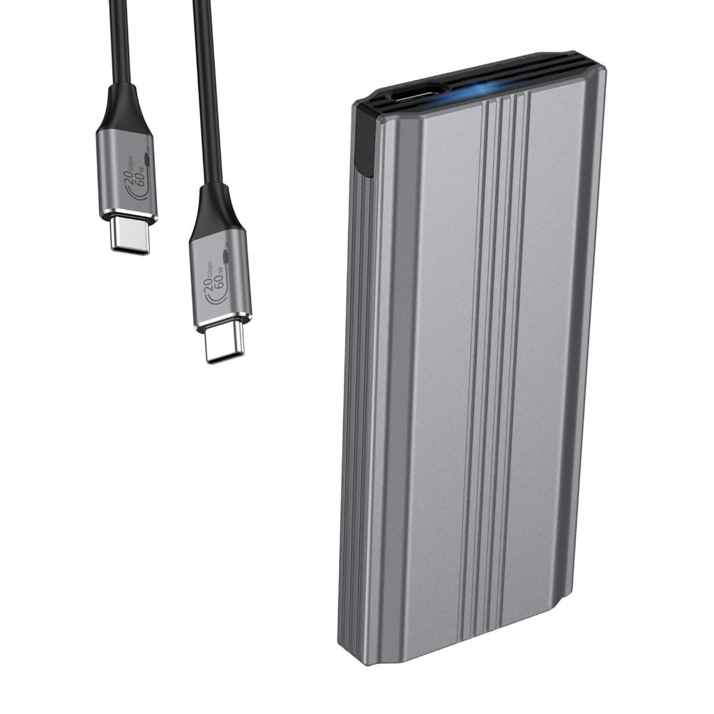 WINDLAND External M.2 NVMe SSD Shell USB 3.1 Type C 20Gbps Large 8TB ...