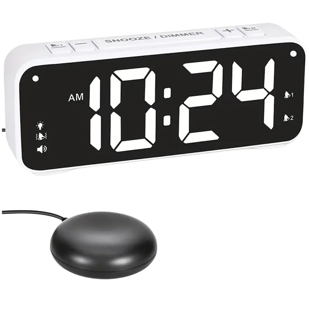 WINDLAND Eye Catching USB Multiple Purpose Alarm Clock with Intenses ...