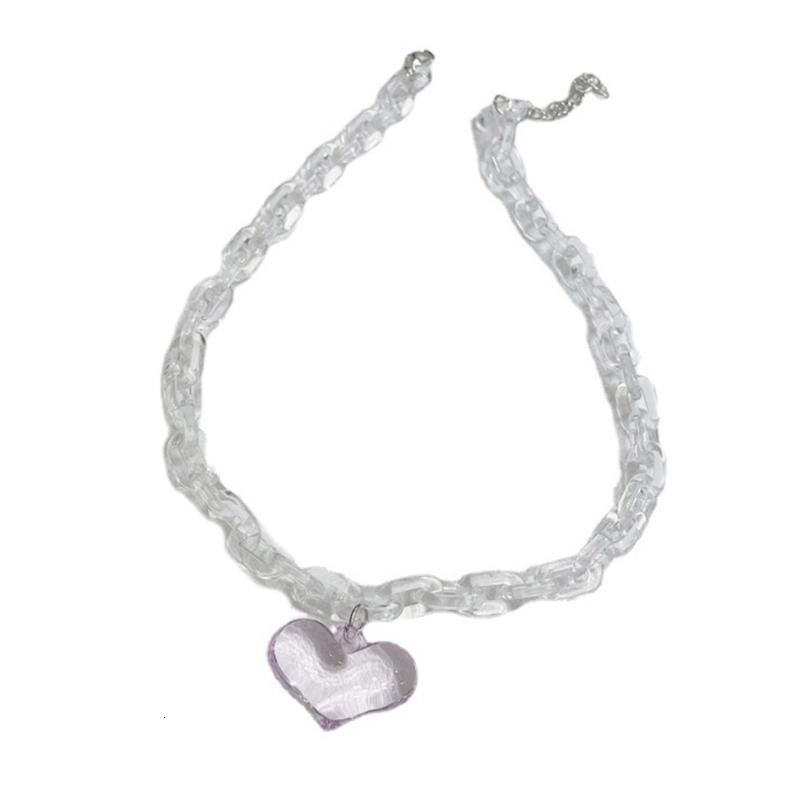 WINDLAND Fashion Glass Pendant Choker Plastic Chain Gift for Friend ...
