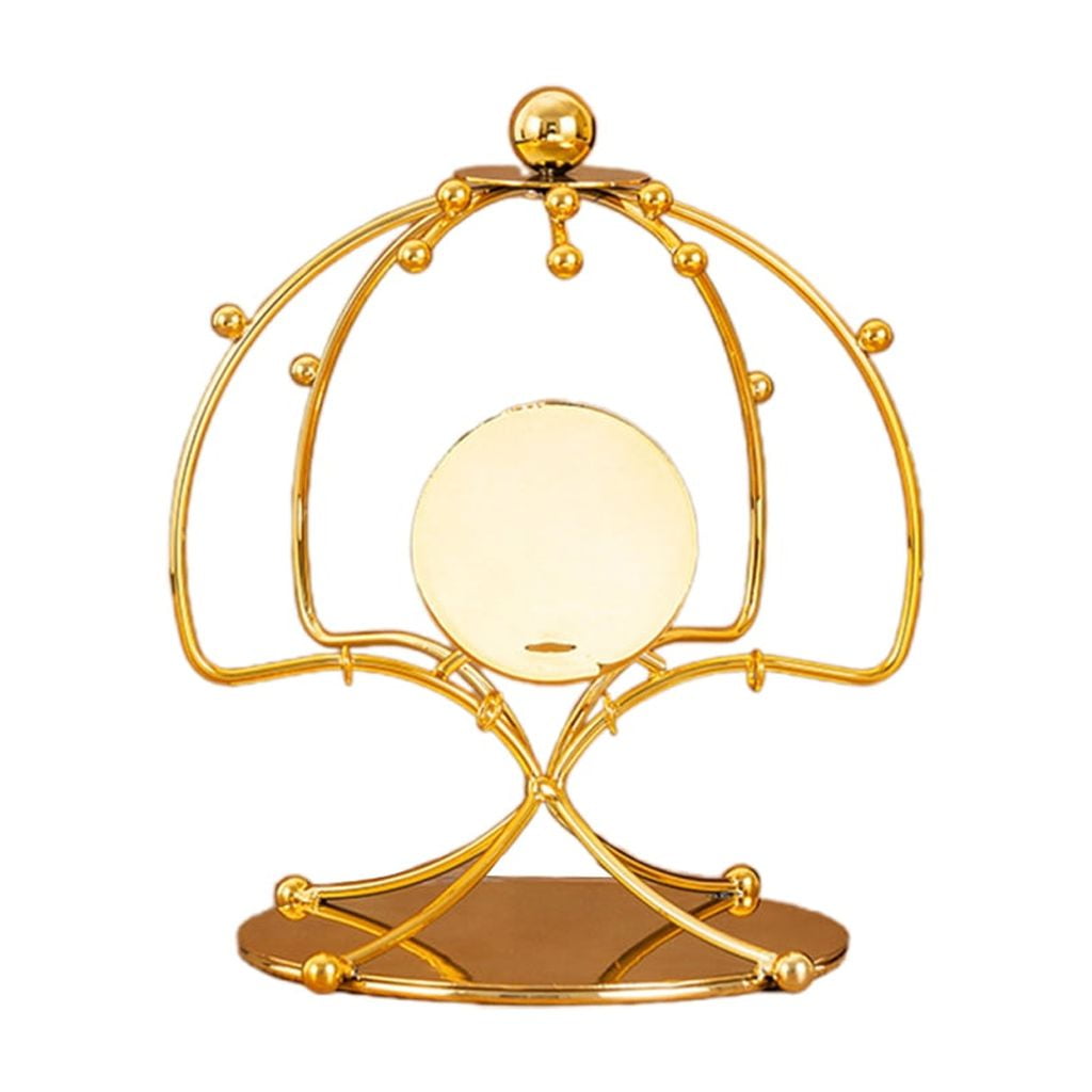 WINDLAND Fashion Tiara-Crown Headband Display Rack Gold Metal Princess ...