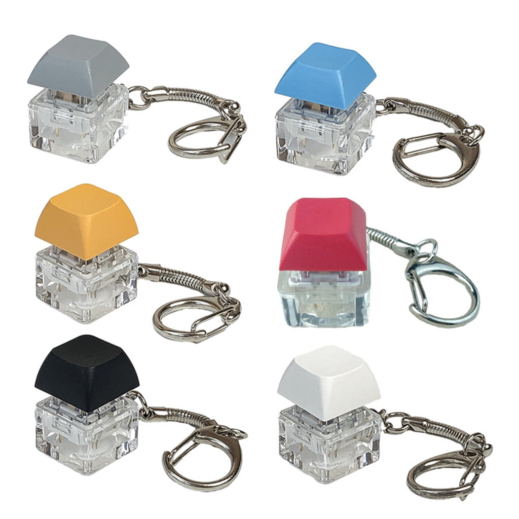 WINDLAND Fidget Toy Keychain Mechanical Switch Keyring Fingertip Button ...