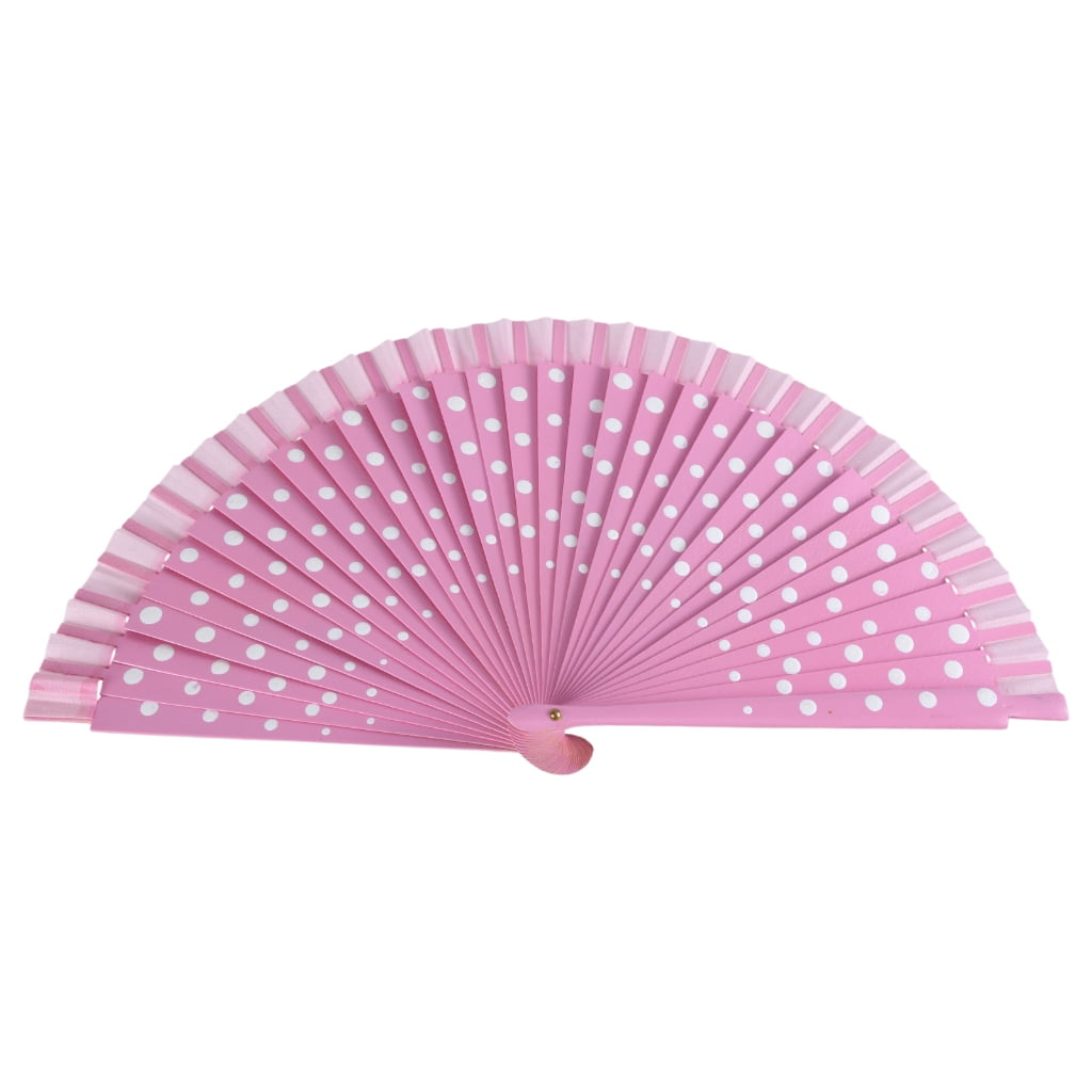 WINDLAND Flamenco Spanish Folding Hand Fan Wood Fan for Dance Parties ...