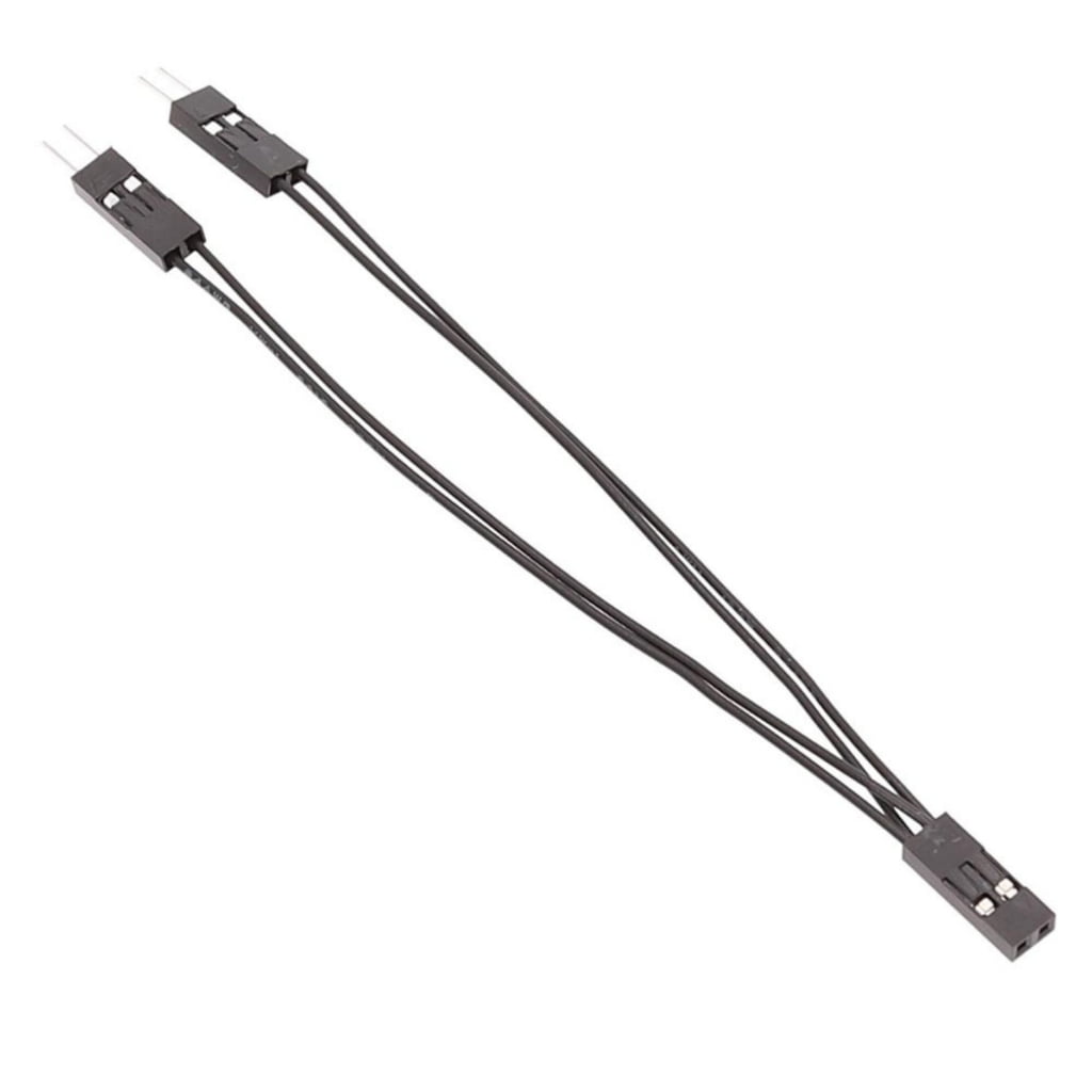 WINDLAND Flexible 2.54mm 2Pin Duponts Cable with Female to Two Male ...