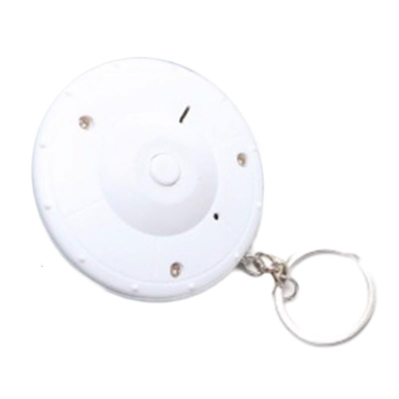 WINDLAND Fun UFO Keyring Spaceship Model Keyring Pendant with LED Light ...