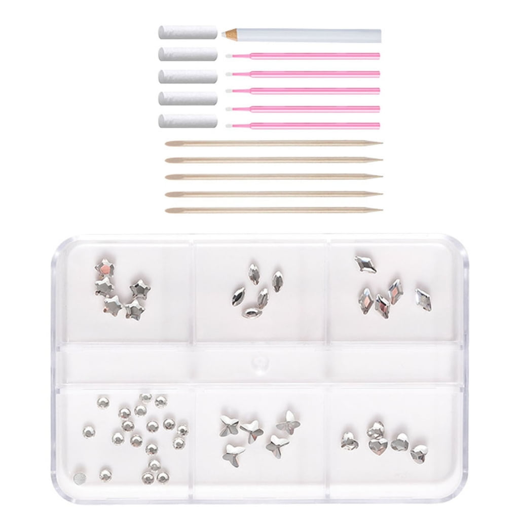 WINDLAND Gem Bling Teeth Jewelry Set with Box Colorful Rhinestone Tooth ...
