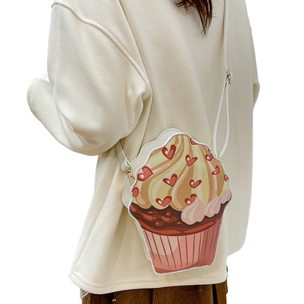WINDLAND Girls Cupcake Bag Mini Shoulder Bag Handbags PU Leather Purse ...