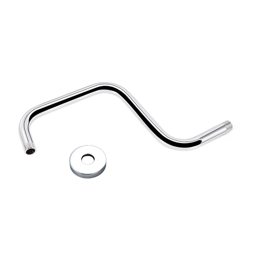 WINDLAND Gooseneck Shower Head Risers Steel Extension Arm Simple ...