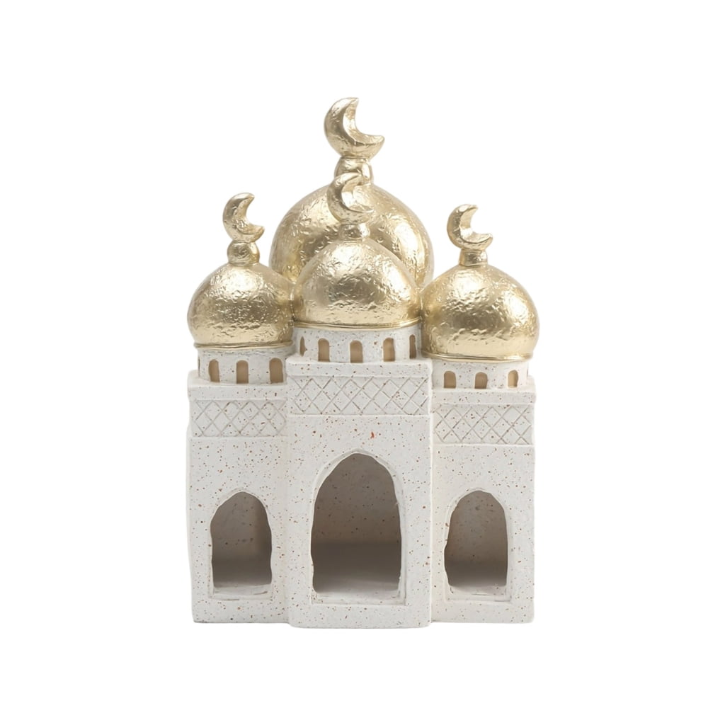 WINDLAND Handcrafted Resin Castles Middle Eastern Mosque Sculpture ...