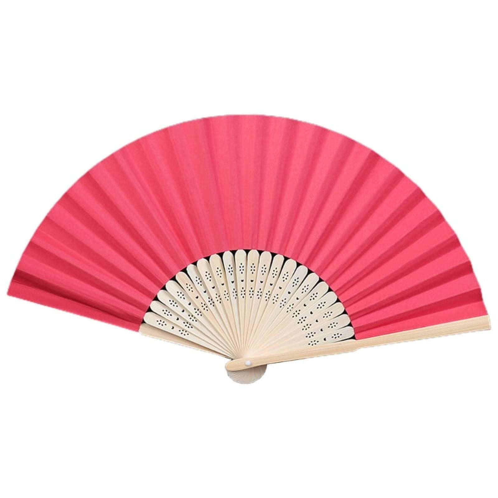 WINDLAND Handheld Fan Blank DIY Paper Folding Fans Calligraphy Painting ...