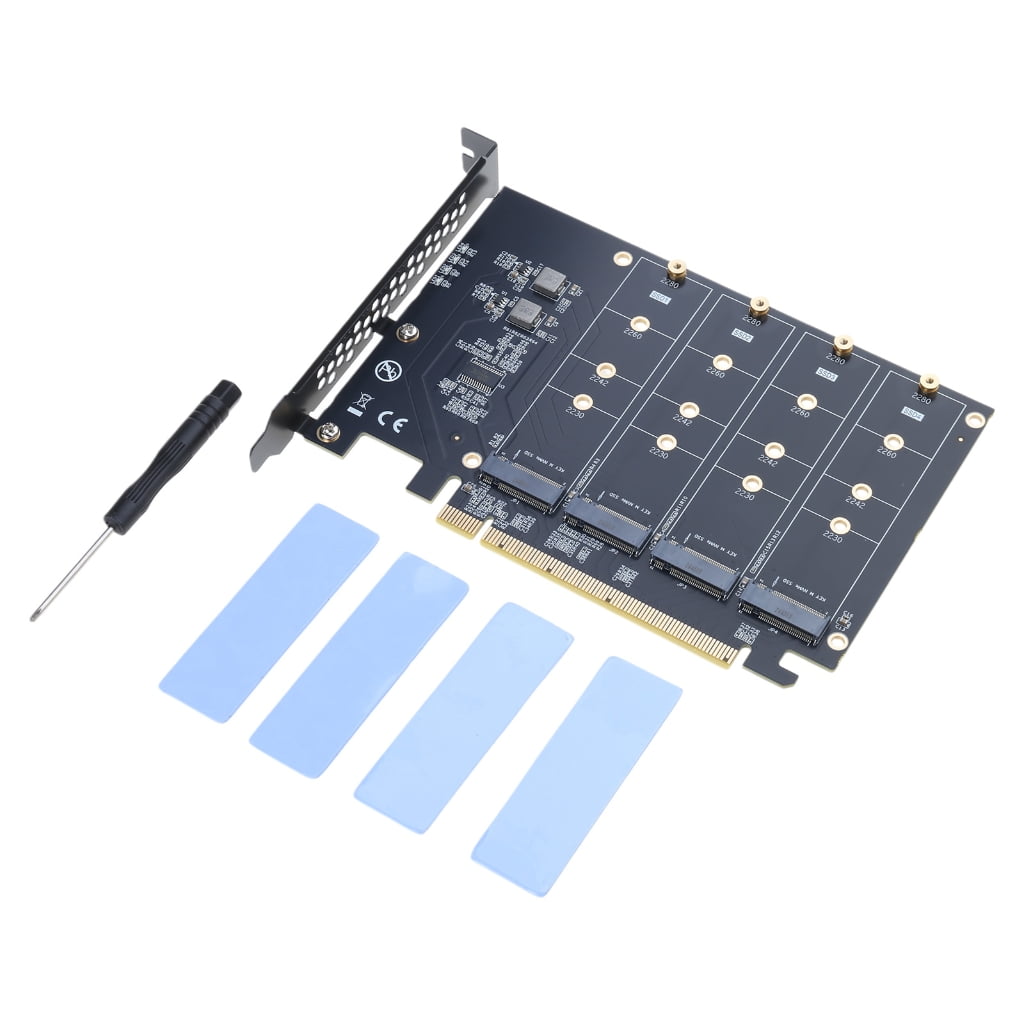 WINDLAND High Performances PCIe 4.0 X16 Adapter Card Supports 4x2280 ...