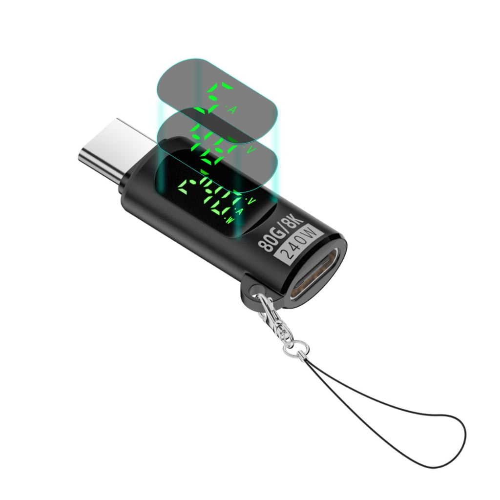 WINDLAND Highly Speed 80Gbps USB 4.0 Adapter with Digital Display OTG Function USB Connectors ...
