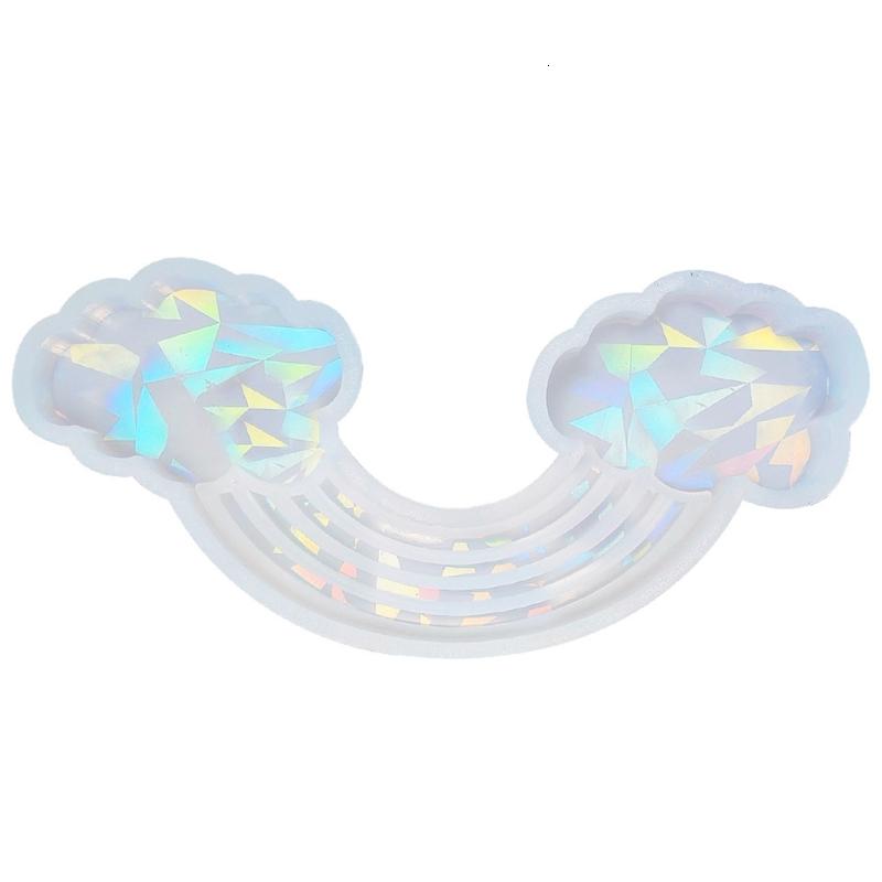 WINDLAND Holographic Candle Mold Rainbow Shape Aromatherapy Molds for ...