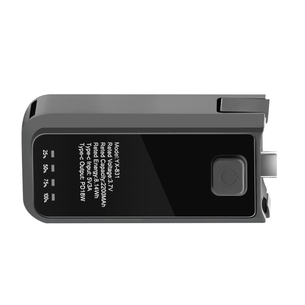 WINDLAND Hot Swappable Powerbank For Pocket 3 Cameras Extended Runtimes ...