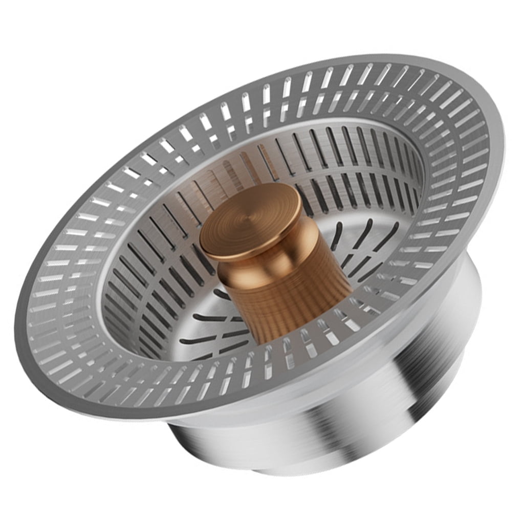 WINDLAND Kitchen Sink Drain Plug Stainless Steels Drain Strainer Bounce ...