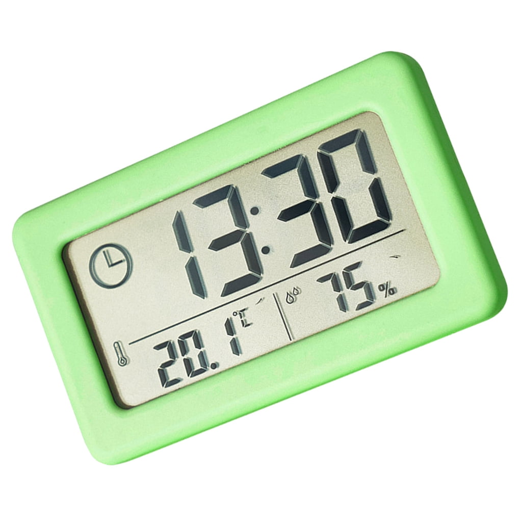 WINDLAND LCD Screen Clock with Integrated Temperature and Humiditys ...