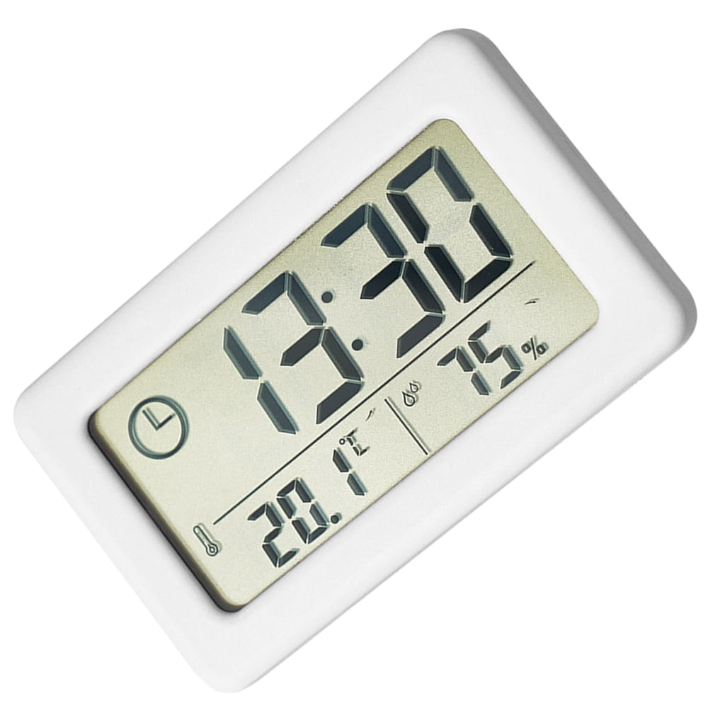 WINDLAND LCD Screen Clock with Integrated Temperature and Humiditys ...