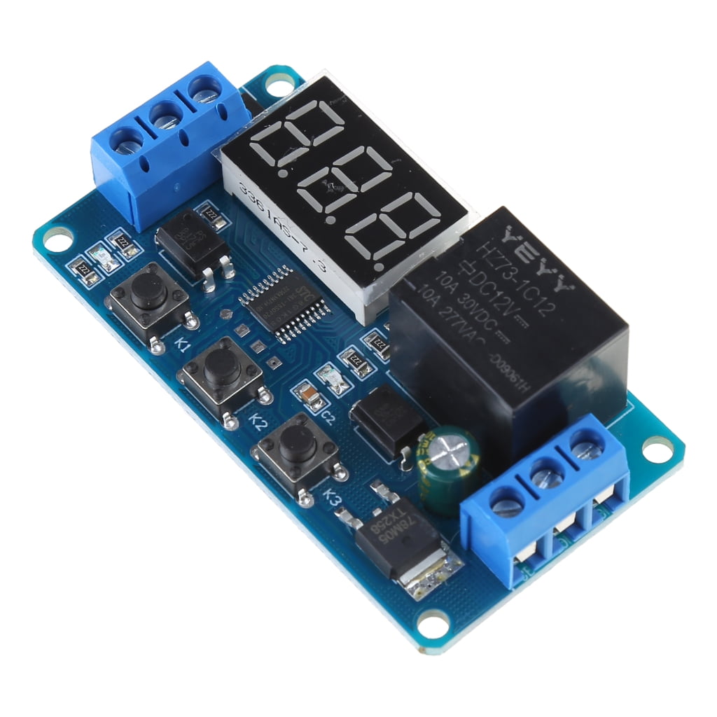WINDLAND LED Home Automation Delay Timer Control Switch Relay Module Digital display 12V ...