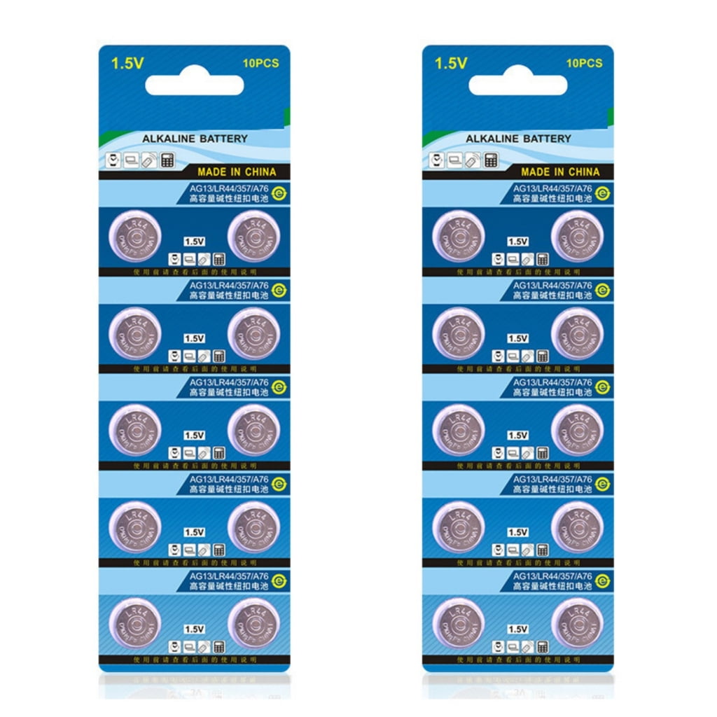 WINDLAND LR44 1.5V Alkaline Button Batteries Button Coin Cell Batteries ...