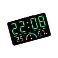 WINDLAND Large LED Digital Alarm Clock With Temperature Humidities ...