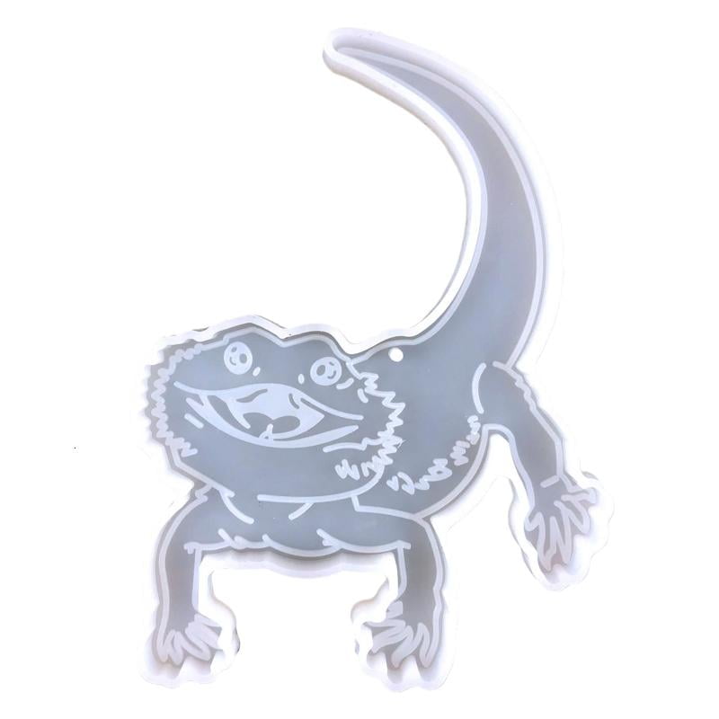 WINDLAND Lizard Shape Silicone Mold for Handmade DIY Keychain Pendant ...