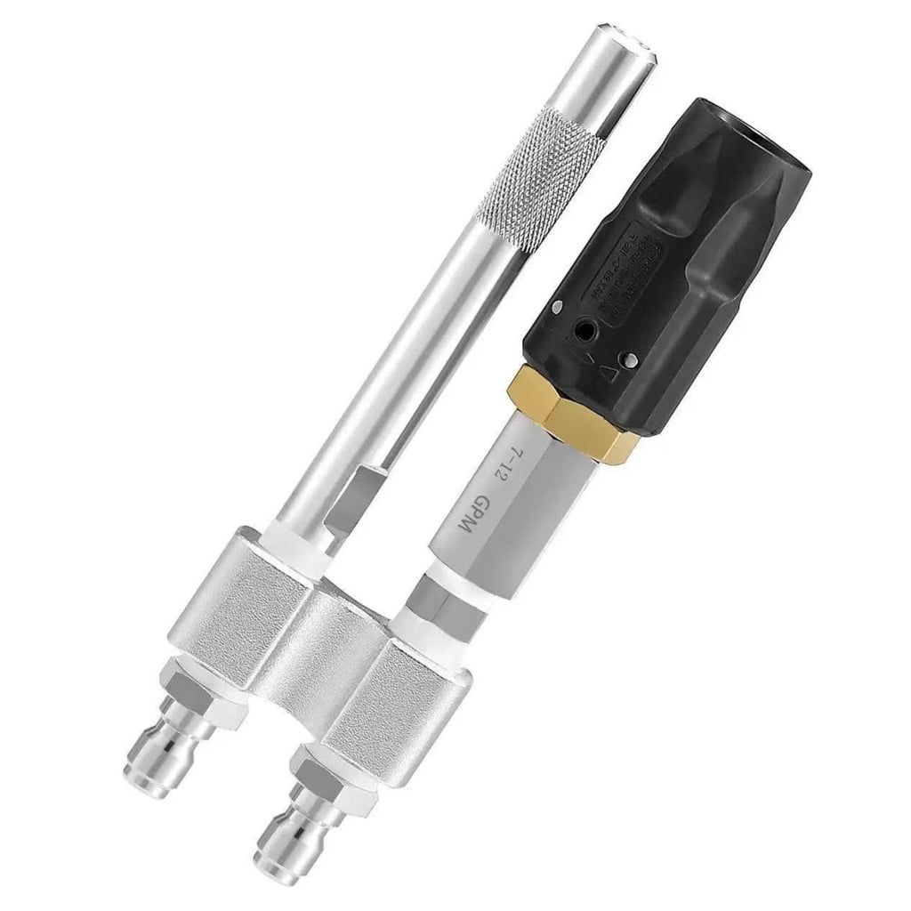 WINDLAND Long Ranges Wash Nozzle Quick Connects Brass Twist Nozzle with ...