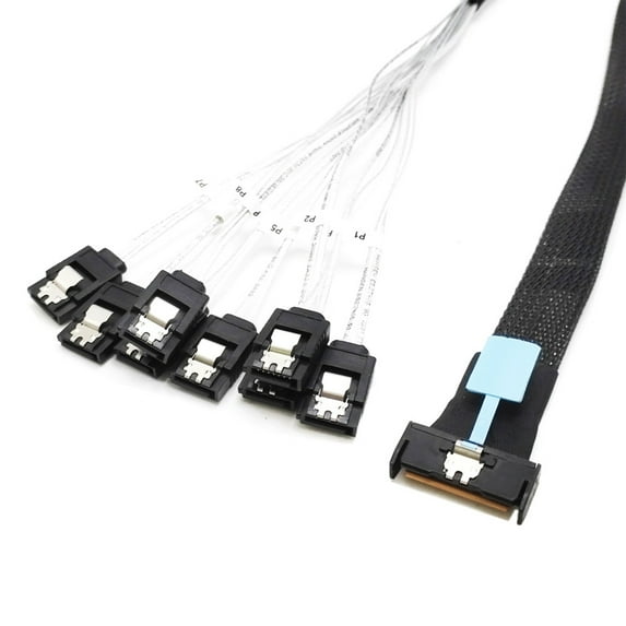 WINDLAND MCIO 8i 74P To 8xSATA Slim Interfaces Cable High Speed Data ...