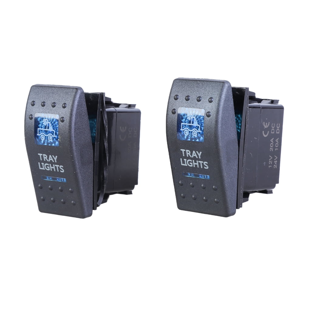 WINDLAND Marine Boats Rocker Switches 5 Pin Toggle Switches 20A 12V LED ...