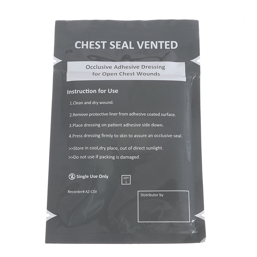 WINDLAND Medically Chest Seal Vented Dressing Bandages Chest Seal ...