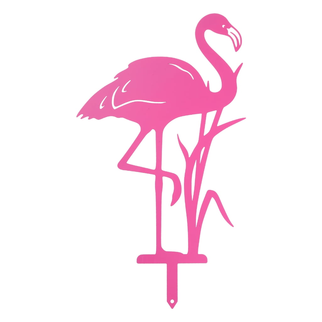WINDLAND Metal Flamingo Garden Statues Yard Decorations Outdoor ...