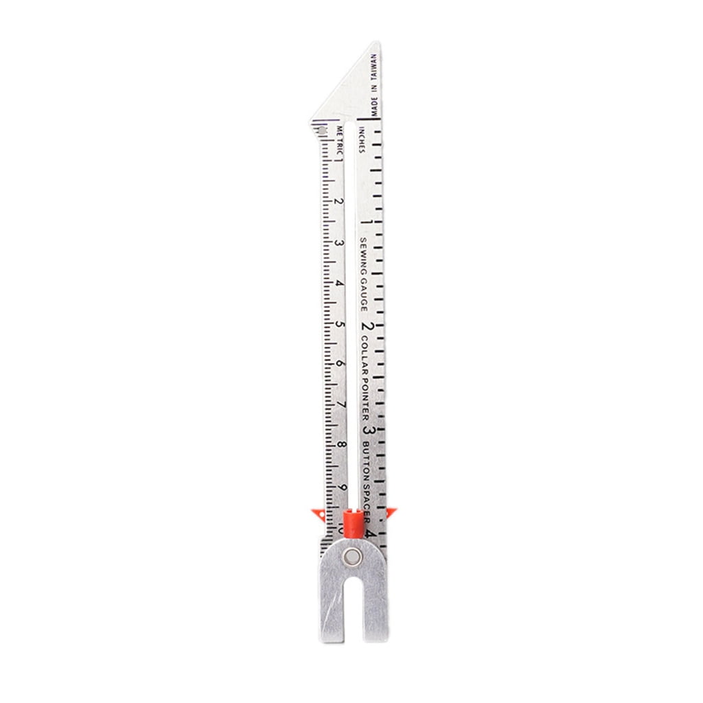 WINDLAND Metal Sliding Gauges Sewing Ruler Measuring Tool Measuring ...