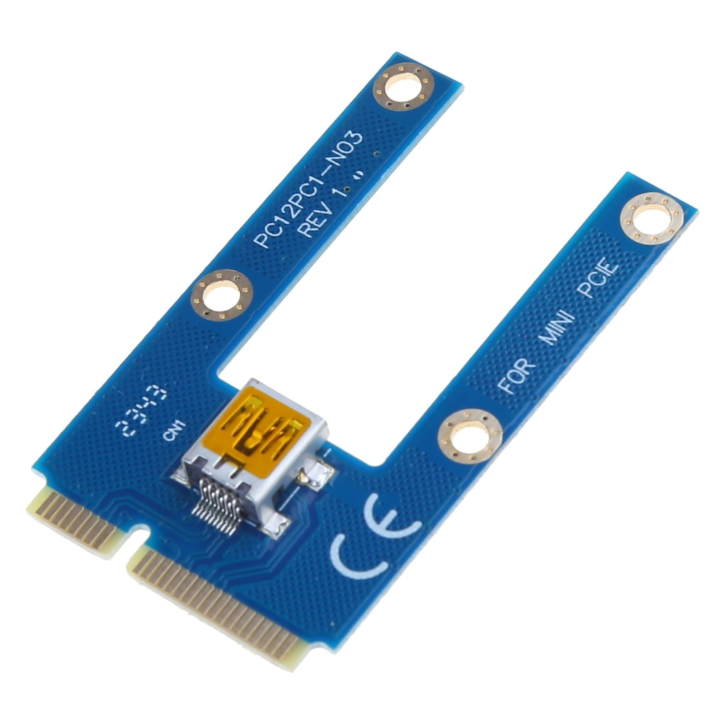 WINDLAND Mini PCI for Express Multiplier Riser Card 1X to 16X USB 3.0 ...