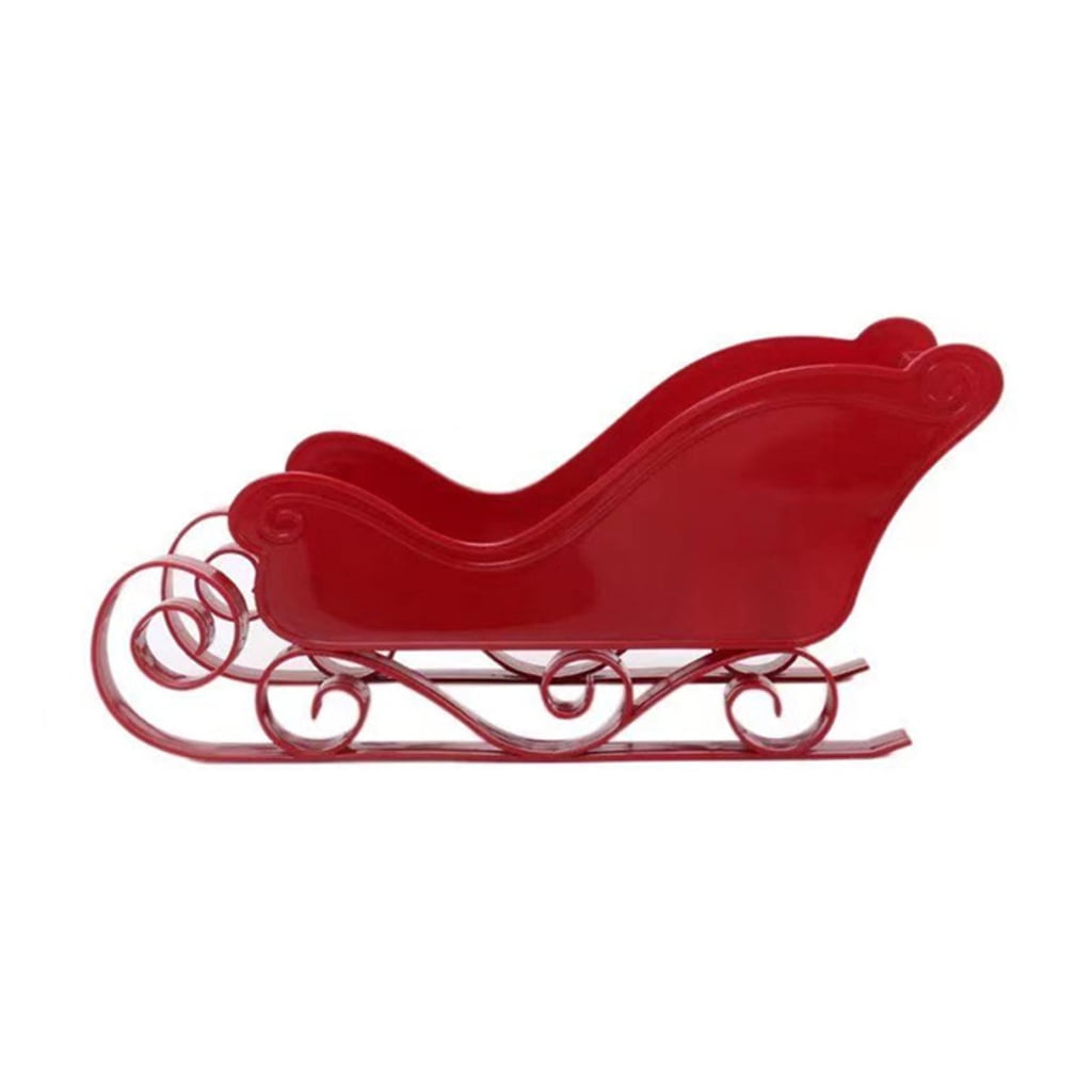 WINDLAND Mini Sled Ornament Candy Dish Santa Christmas Sleigh ...