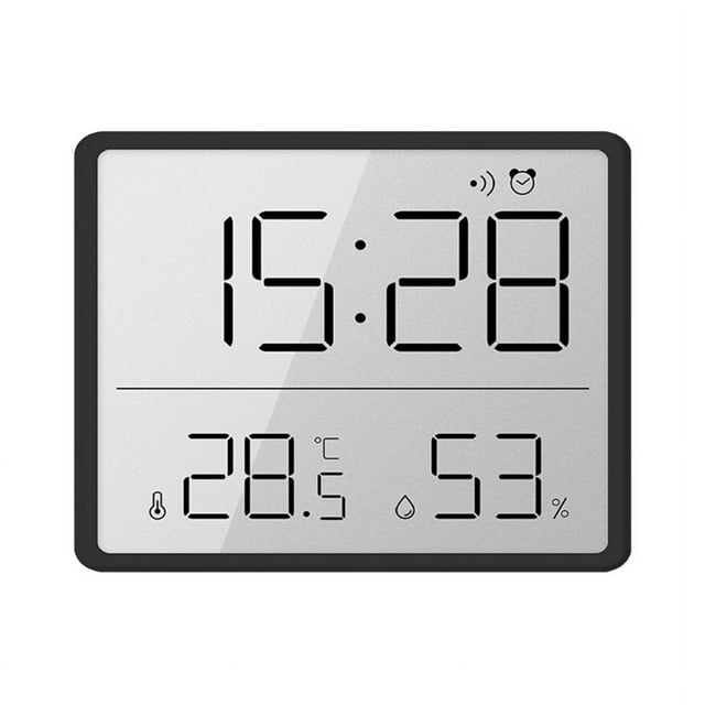 WINDLAND Modern Digital Wall Clock Date & Temperature Magnetic Designs ...