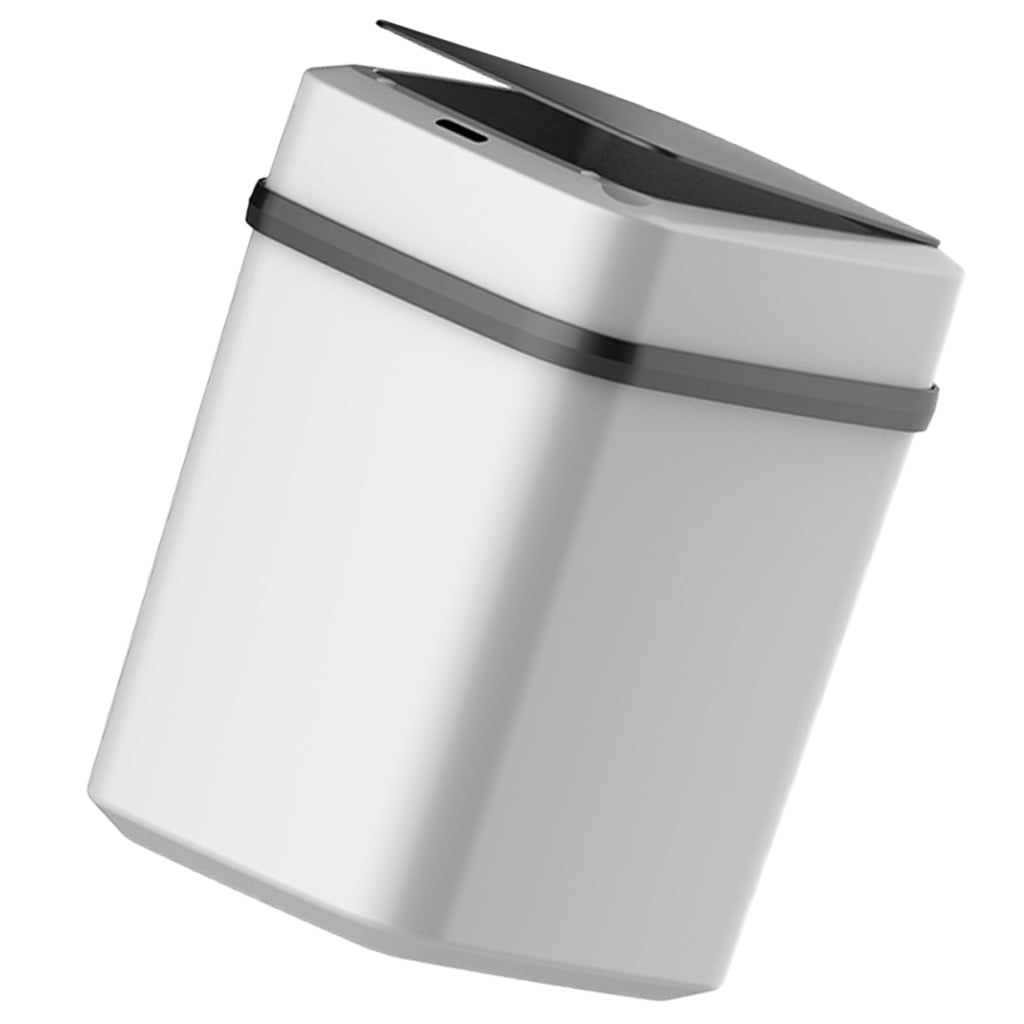 WINDLAND Modern Sensors Top Garbage Can with Easy Lid Closure ...