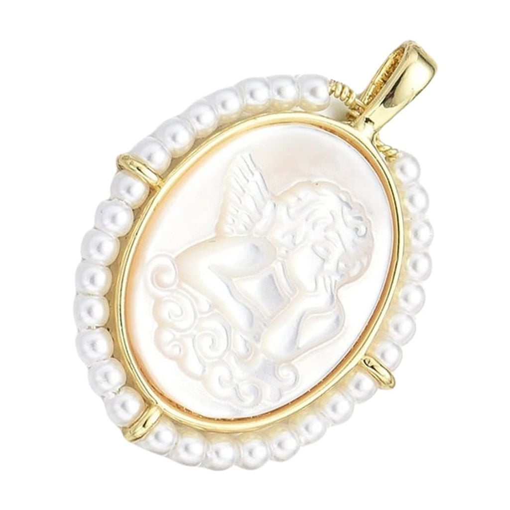 WINDLAND Multipurpose Virgin Marys Necklace With Mother of Pearls and ...