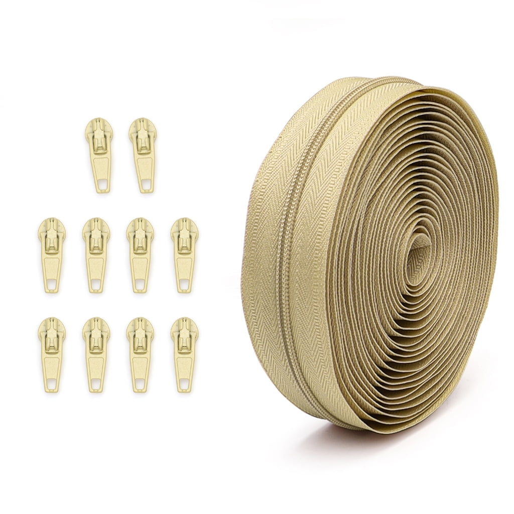 WINDLAND Nylon Coil Zippers #3 Zippers Repair Kits Zips Pulls Sliders ...