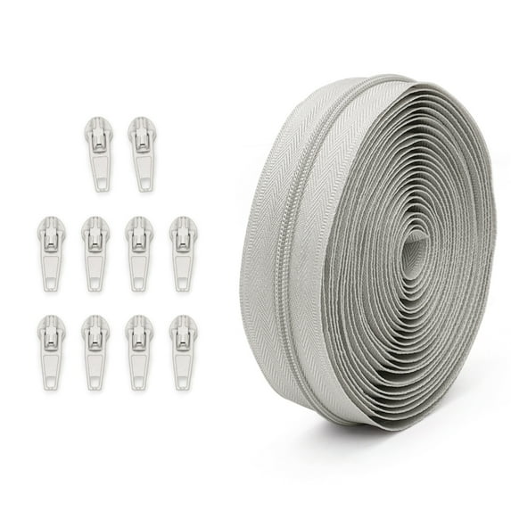 WINDLAND Nylon Coil Zippers #3 Zippers Repair Kits Zips Pulls Sliders ...