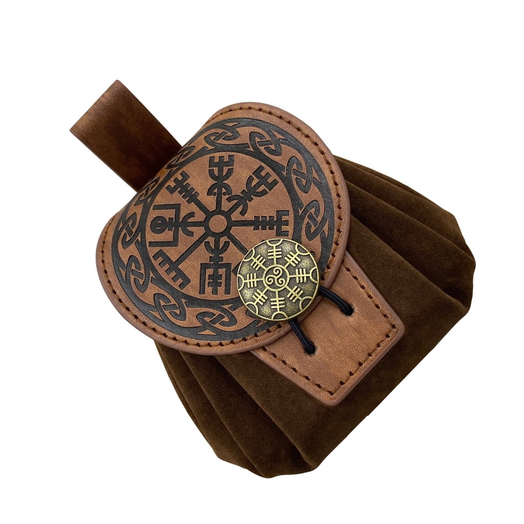 WINDLAND Old Styles Wallets Medieval Cube Bag Change Purse PU Coin Bag ...