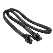 Uxcell 4 Pin to 6 Pin Male PCI Express Cable PCIE Graphics Card Power ...