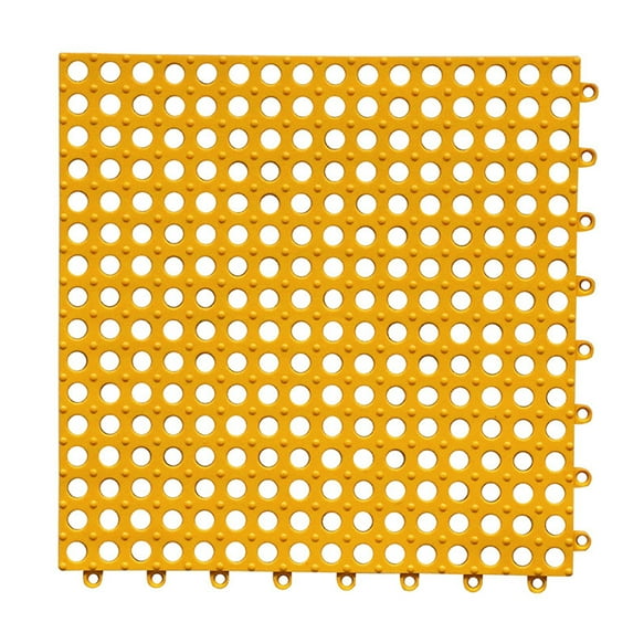 WINDLAND PVC Bath Mat Interlocking Non Slip Drainage Floor Tiles Shower ...