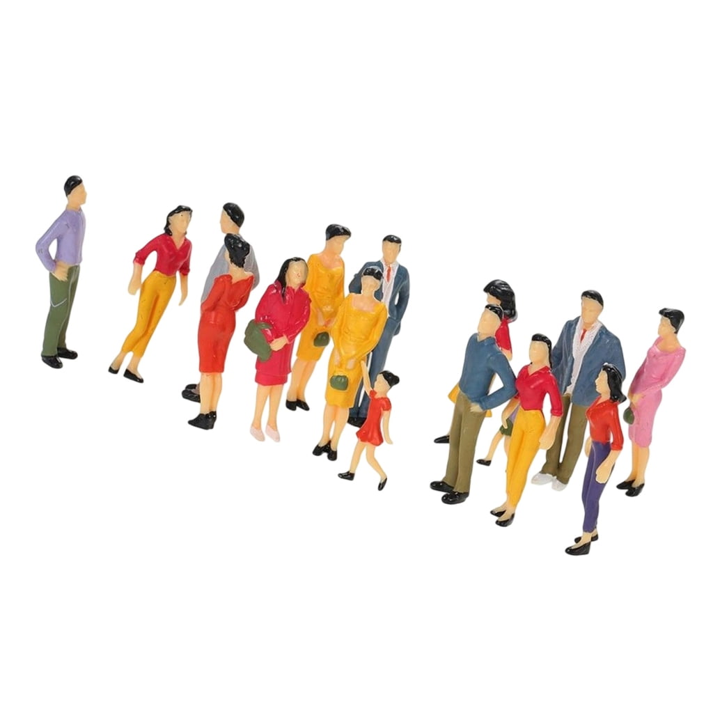 WINDLAND Pack Of 25 Miniature People Random Poses Figurines For Model ...