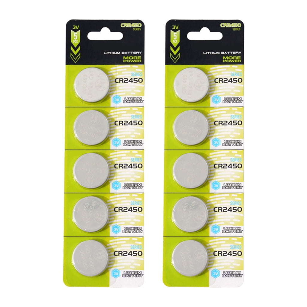 WINDLAND Pack Of 5/10 CR2450 Lithium Button Cells 3V Battery For Remote ...