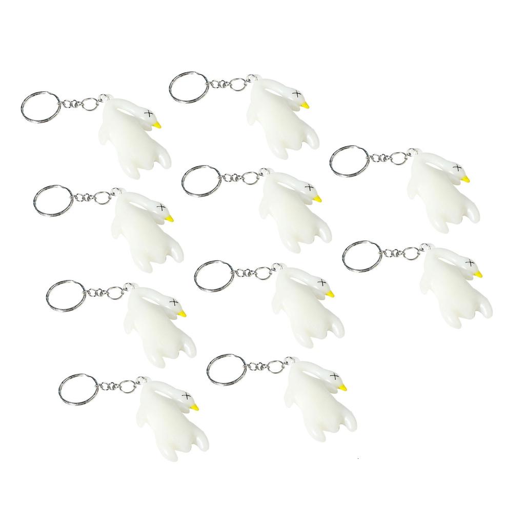 WINDLAND Pack of 10 Color Changing Roast Duck Ornament Small Hanging ...