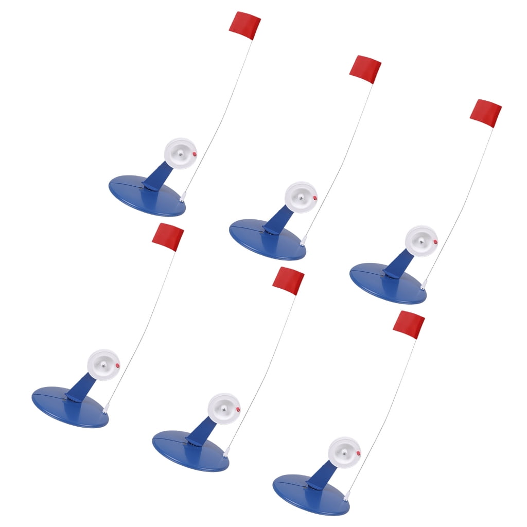 WINDLAND Pack of 6 Ice Fishing Tip Up Flags Set Cold Resistant For ...